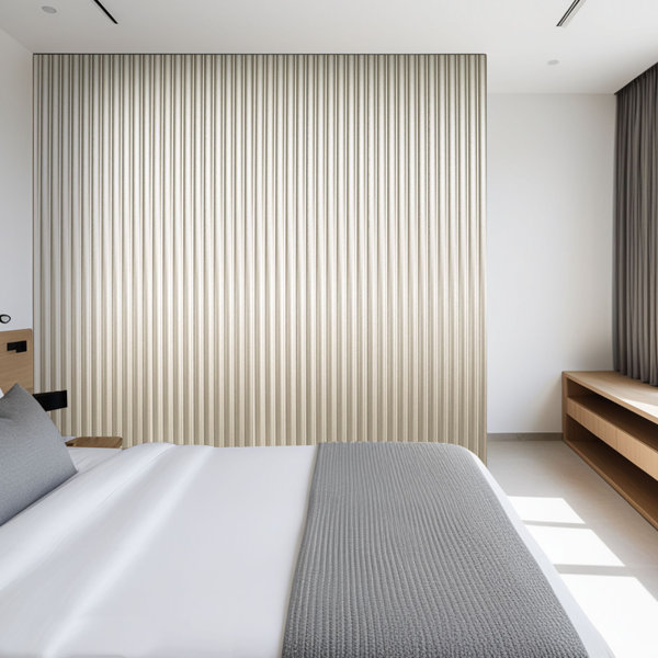 Art3d 8Pcs 104'' X 6.3'' 3D Fluted Wall Paneling for Interior Decor, WPC Wainscoting Wall Panel ...